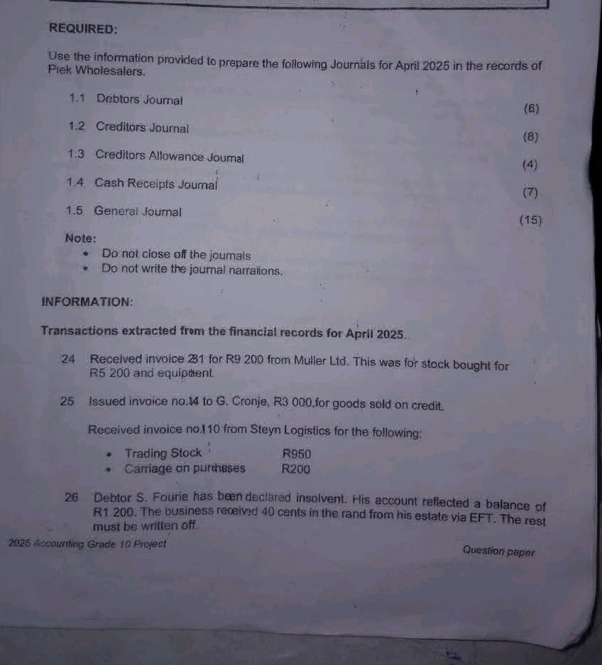 REQUIRED: Use the information provided to | StudyX