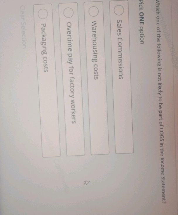 Which one of the following is not likely to | StudyX
