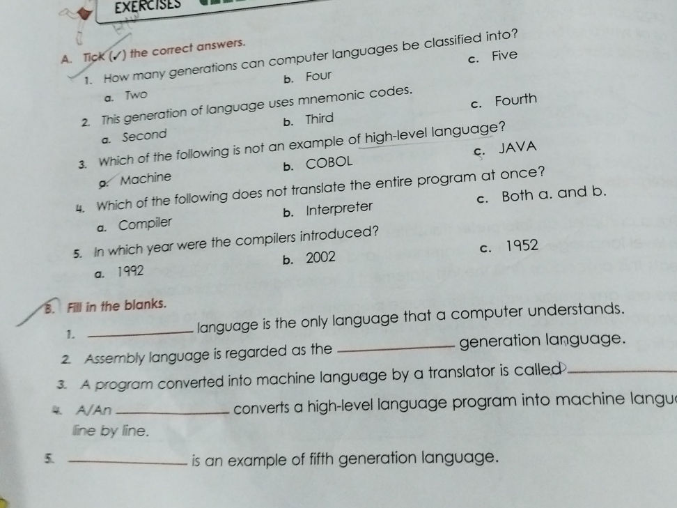 A. Tick ( ) the correct answers. 1. How | StudyX