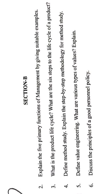 2. Explain the five primary functions of | StudyX