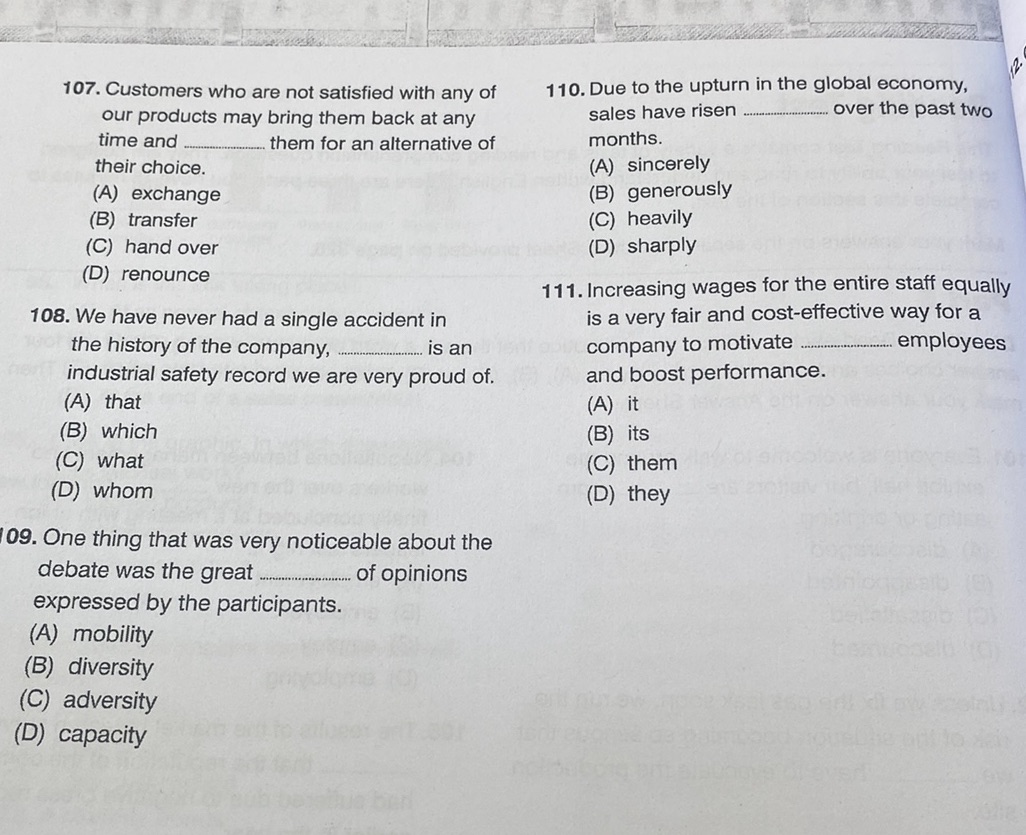 107. Customers who are not satisfied with | StudyX