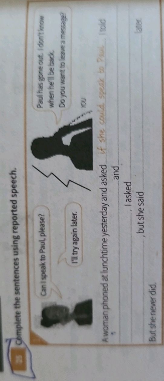 Complete the sentences using reported | StudyX