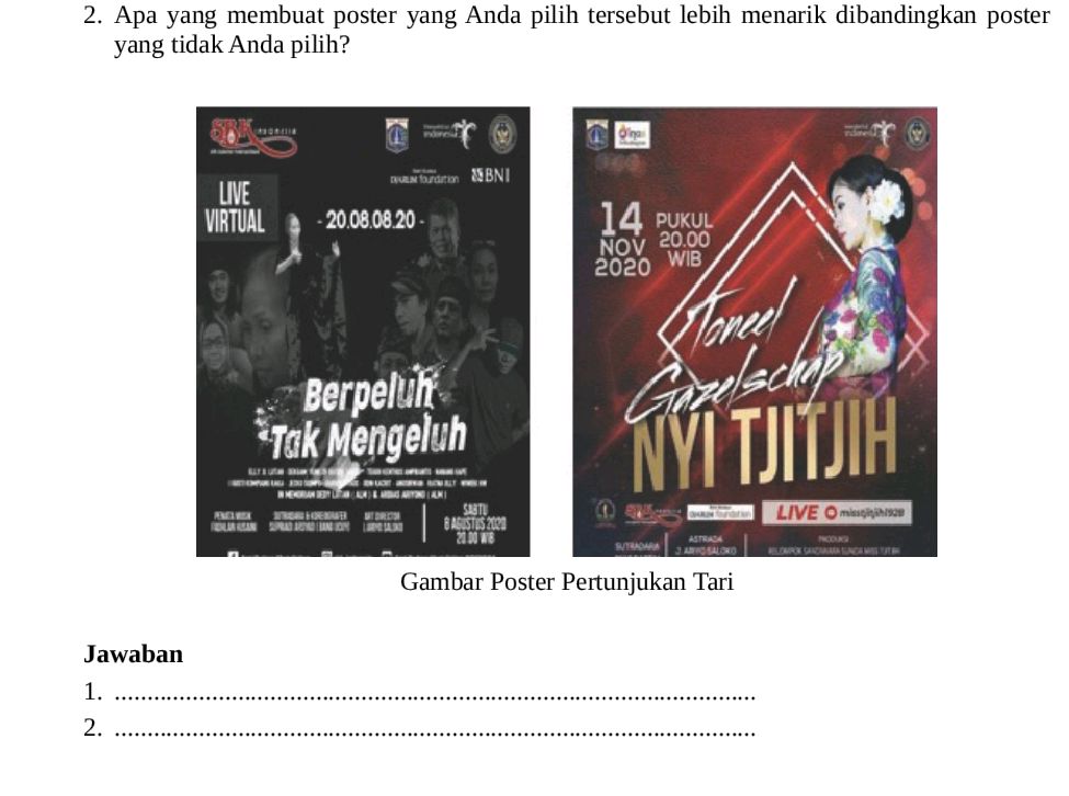 2. Apa yang membuat poster yang Anda pilih | StudyX