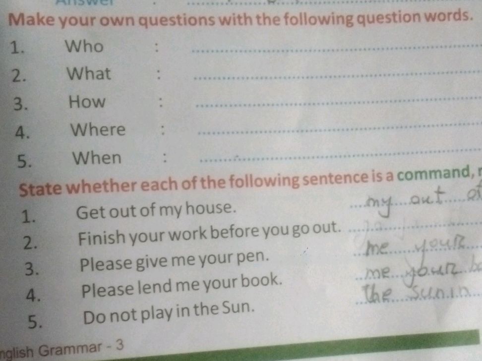 Make your own questions with the following | StudyX