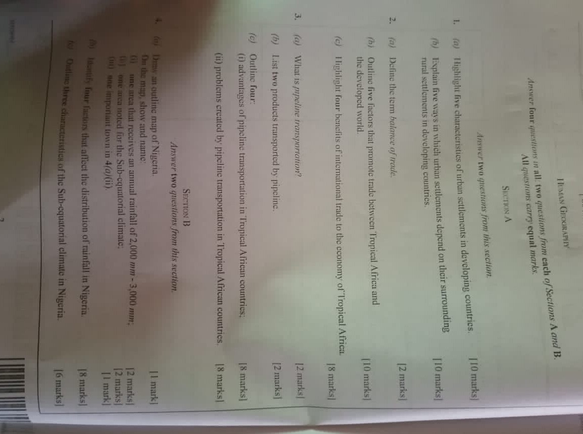 1. (a) Highlight five characteristics of | StudyX