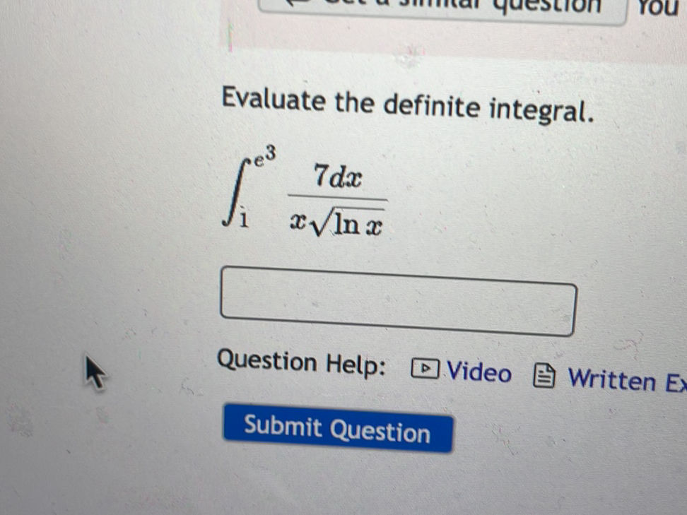 Evaluate the definite integral. $ | StudyX