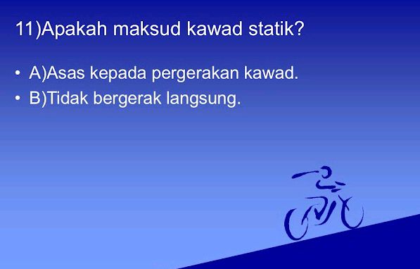11) Apakah maksud kawad statik? • A)Asas | StudyX