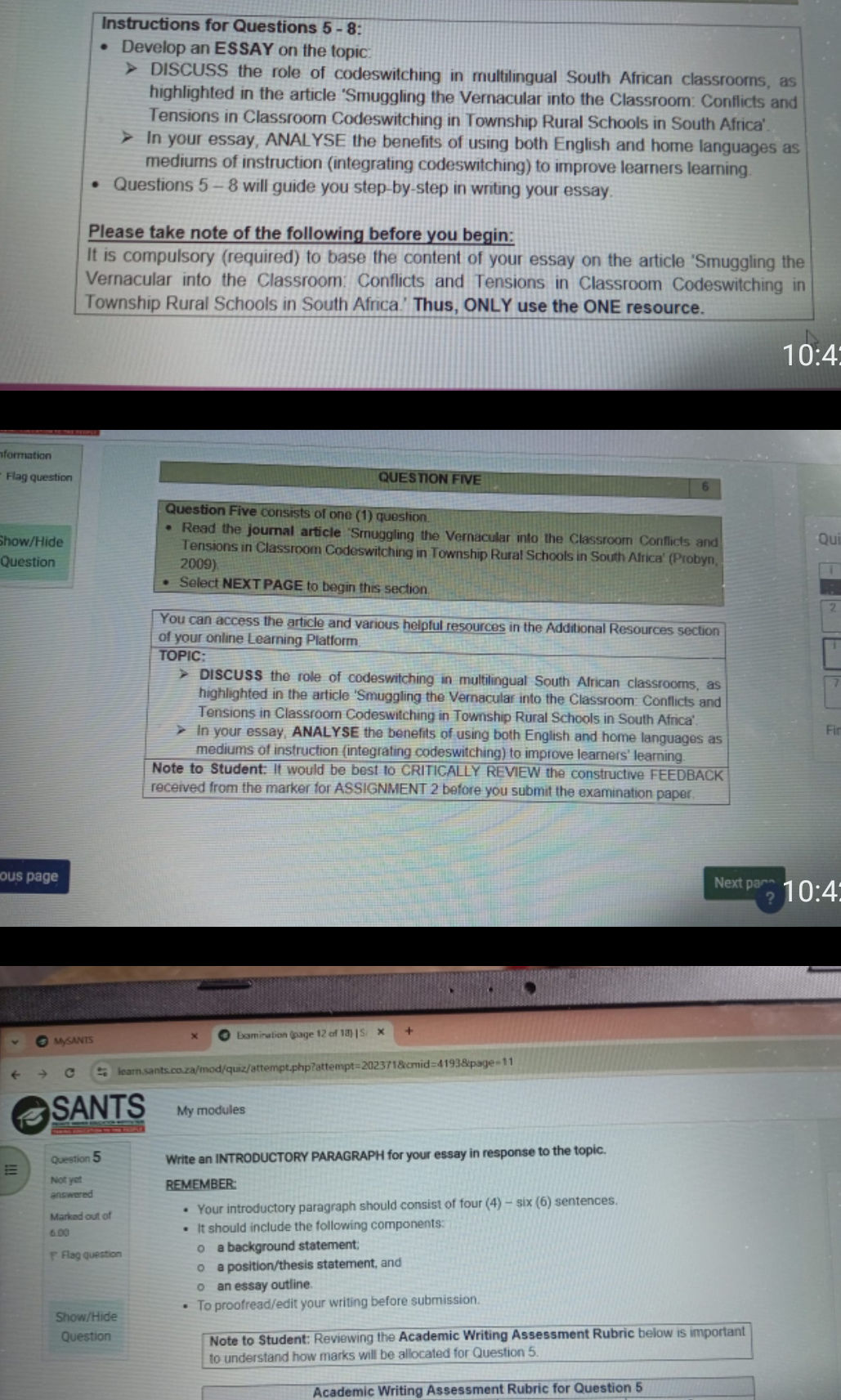 Instructions for Questions 5-8: * Develop | StudyX