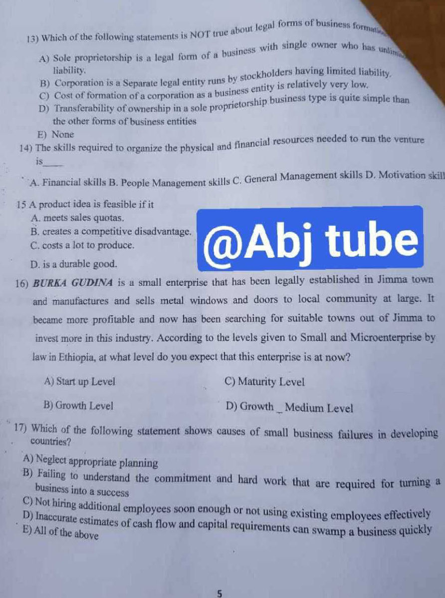 13) Which of the following statements is NOT | StudyX