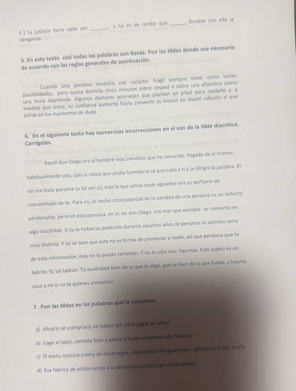 5. En este texto casi todas las palabras son | StudyX