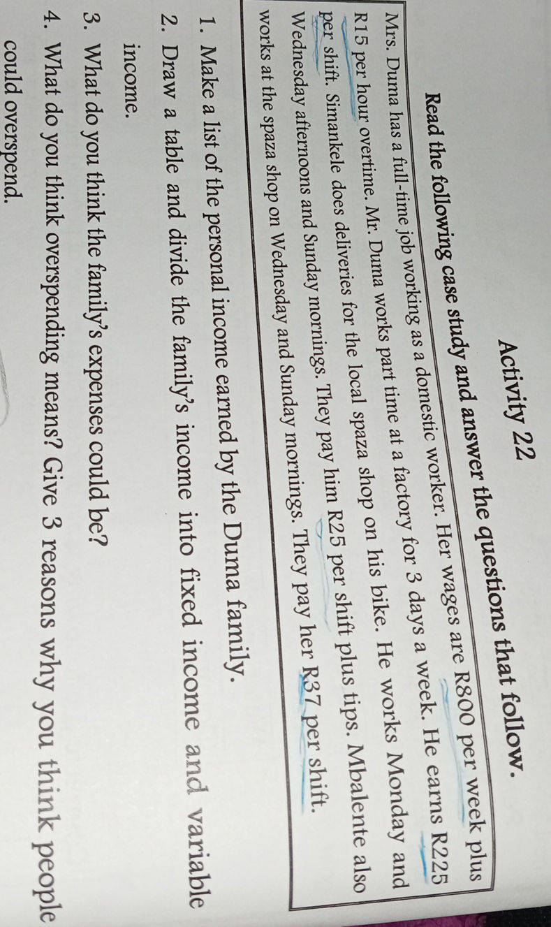 Read the following case study and answer the | StudyX