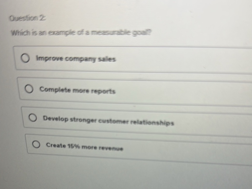 Question 2: Which is an example of a | StudyX