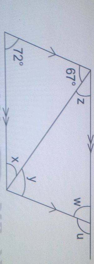 Find the values of the angles labeled in the | StudyX