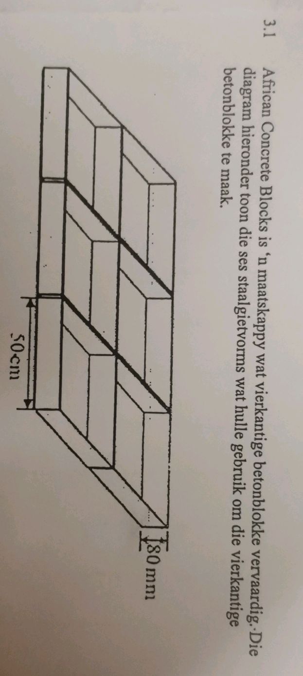 3.1 African Concrete Blocks is 'n maatskappy | StudyX
