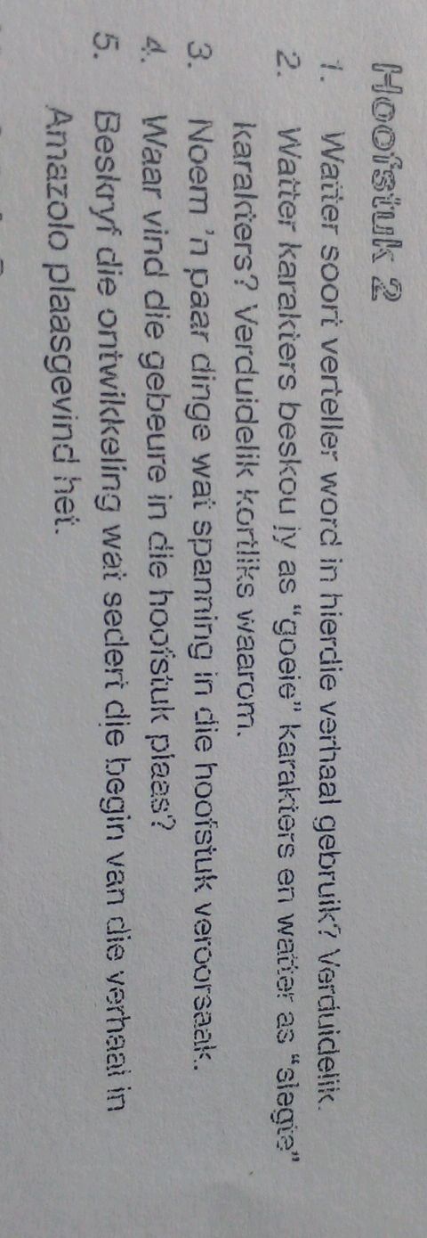 1. Waiter soort verteller word in hierdie | StudyX