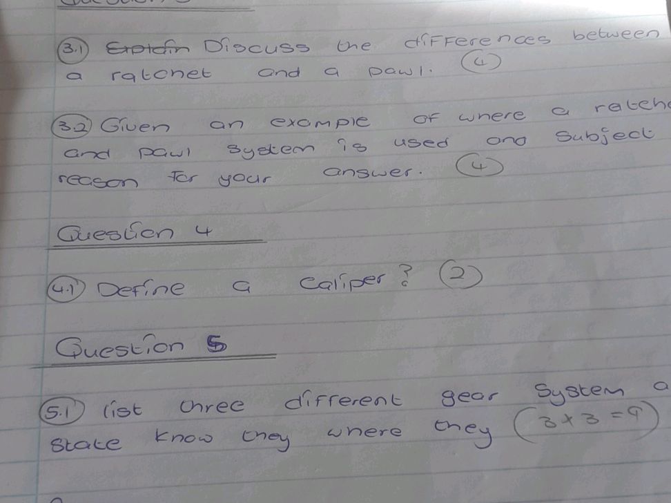 3.1 Explain/Discuss the differences between | StudyX