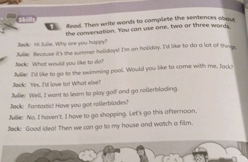 Read. Then write words to complete the | StudyX