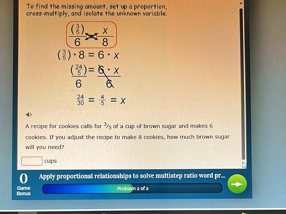 To find the missing amount, set up a | StudyX