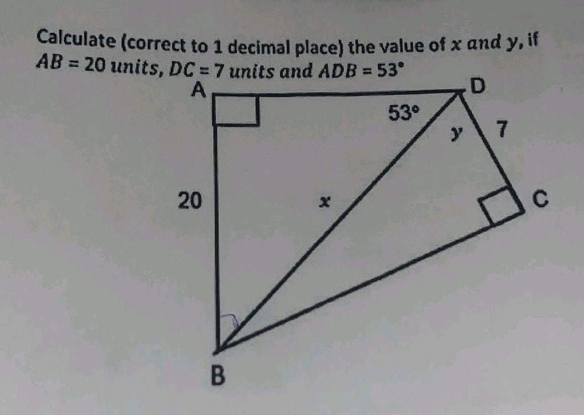 Calculate (correct to 1 decimal place) the | StudyX