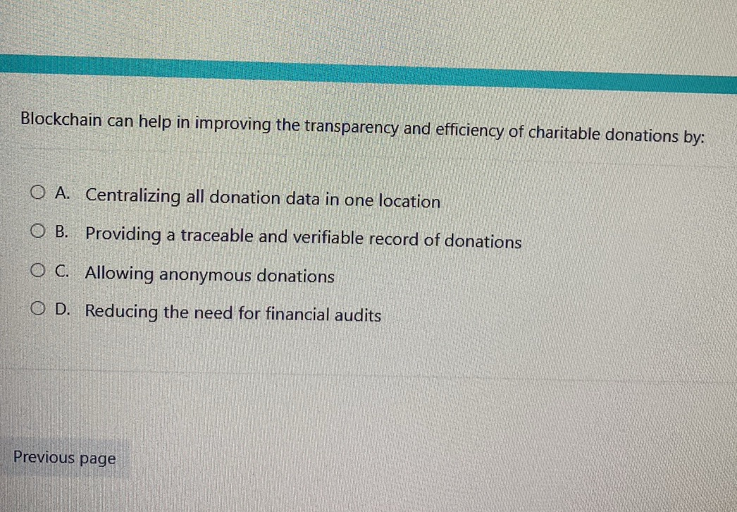 Blockchain can help in improving the | StudyX