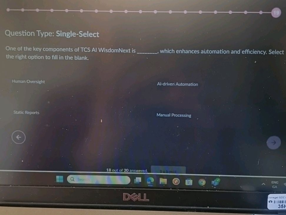 One of the key components of TCS AI | StudyX
