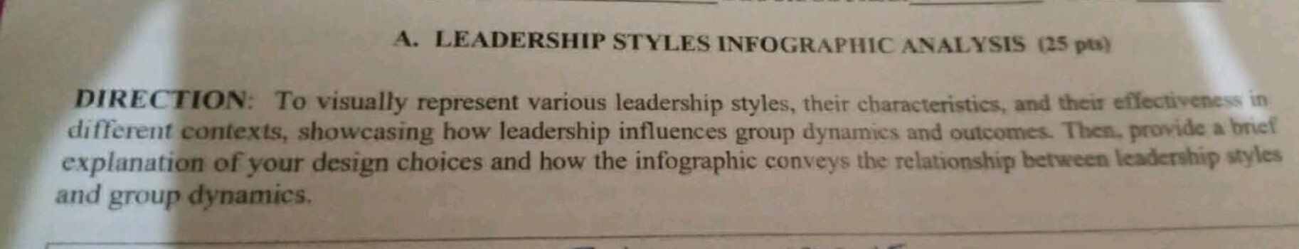A. LEADERSHIP STYLES INFOGRAPHIC ANALYSIS | StudyX
