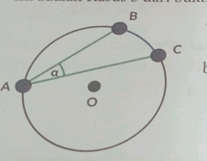 The image shows a circle with points A, B, | StudyX