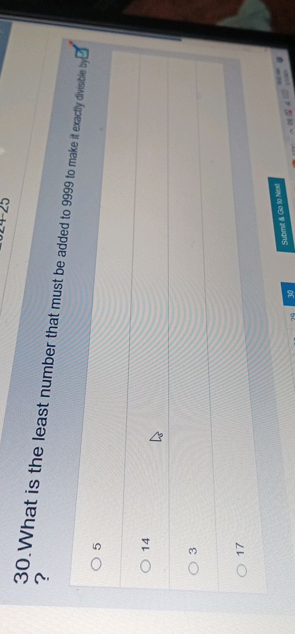 30. What is the least number that must be | StudyX