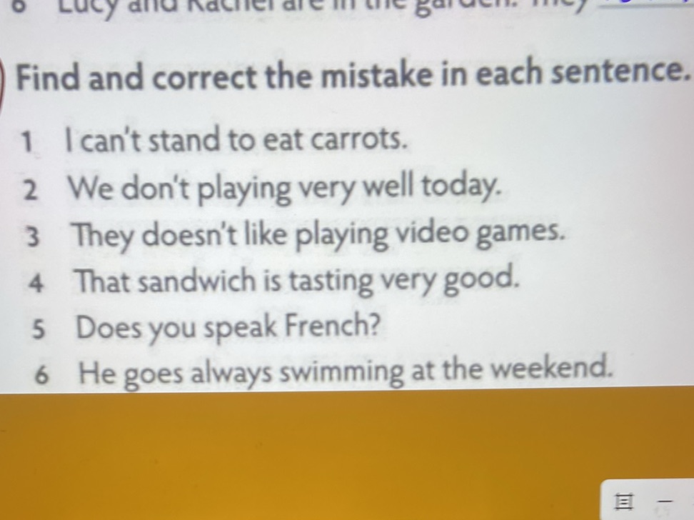 Find and correct the mistake in each | StudyX