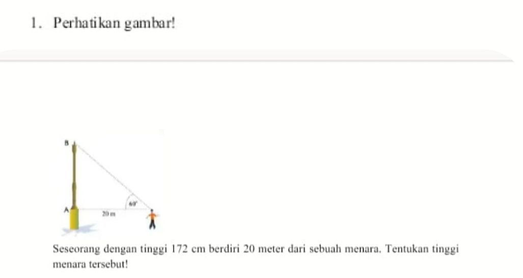 1. Perhatikan gambar! Seseorang dengan | StudyX