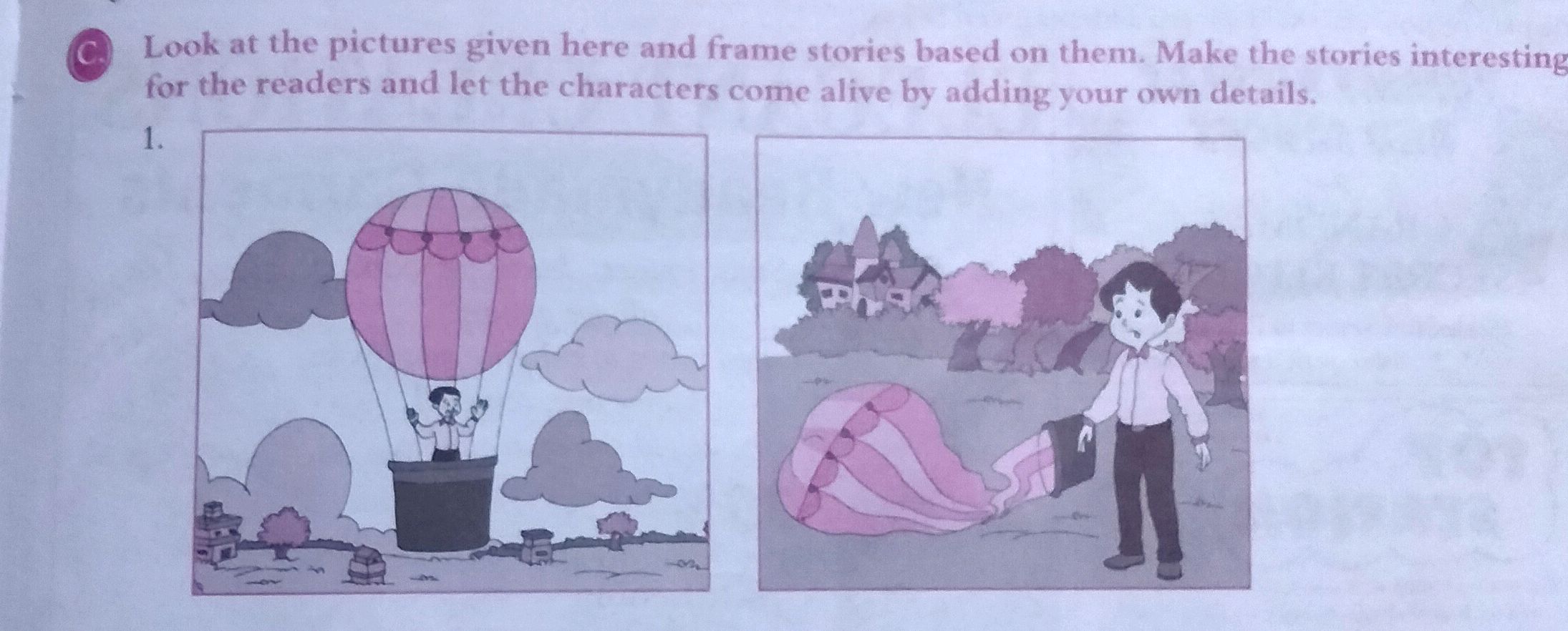 Look at the pictures given here and frame | StudyX