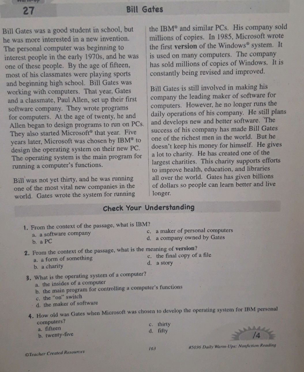 1. From the context of the passage, what is | StudyX