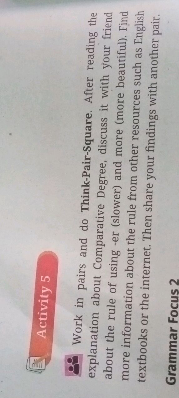 Work in pairs and do Think-Pair-Square. | StudyX