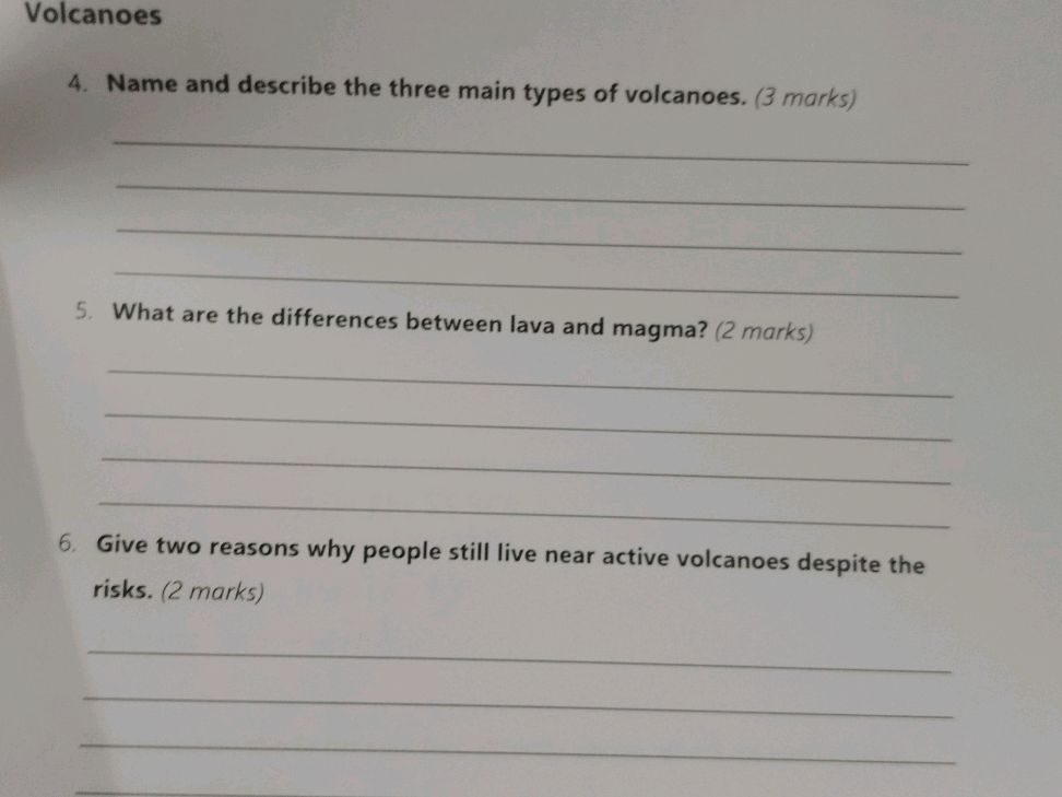 4. Name and describe the three main types of | StudyX