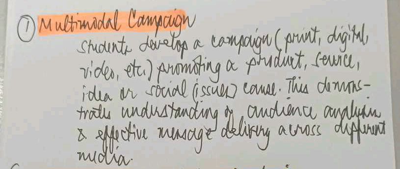 Multimodal Campaign Students develop a | StudyX