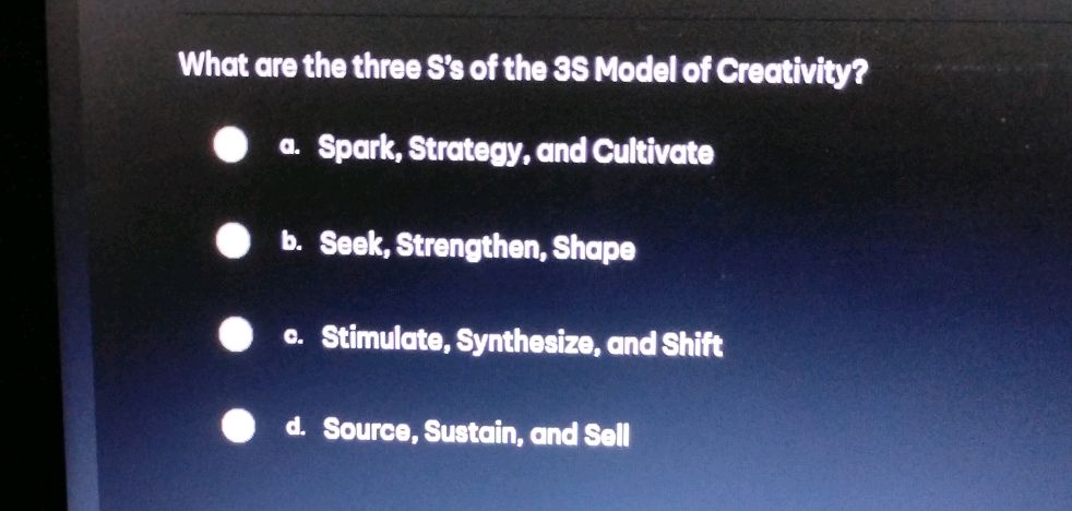 What are the three S's of the 3S Model of | StudyX