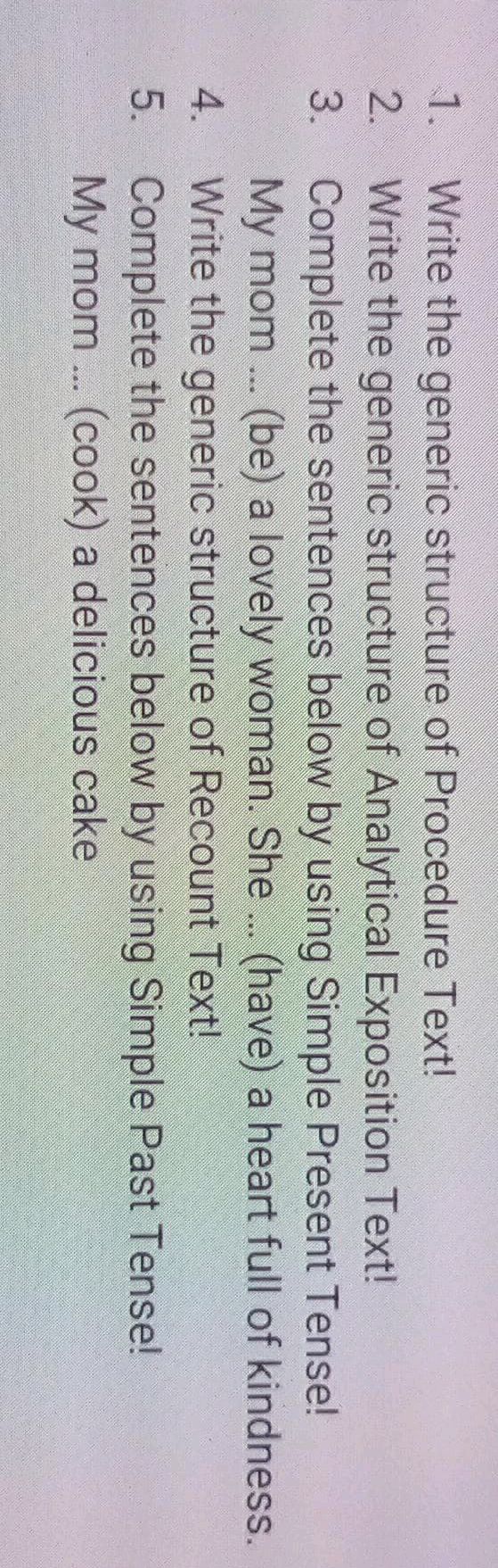 1. Write the generic structure of Procedure | StudyX