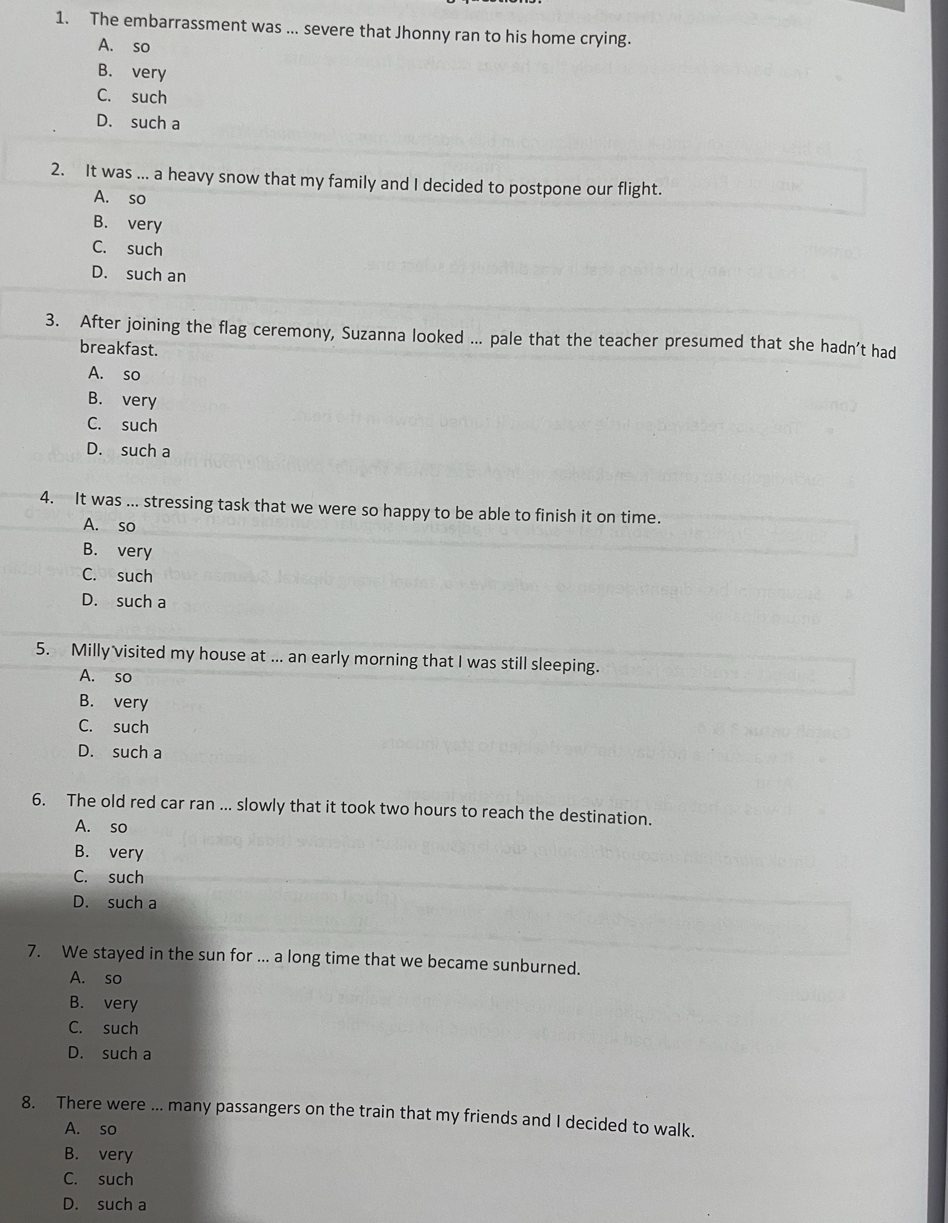 1 The Embarrassment Was Severe That Studyx