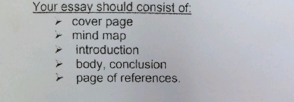 Your essay should consist of: * cover | StudyX