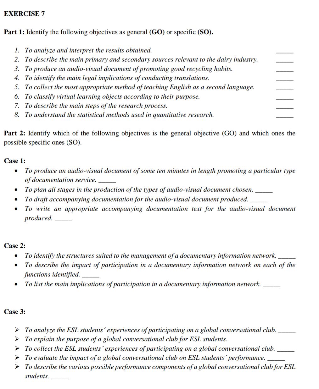 EXERCISE 7 Part 1: Identify the following | StudyX