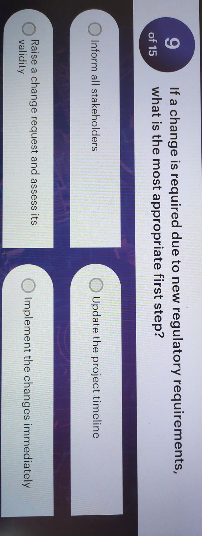 If a change is required due to new | StudyX