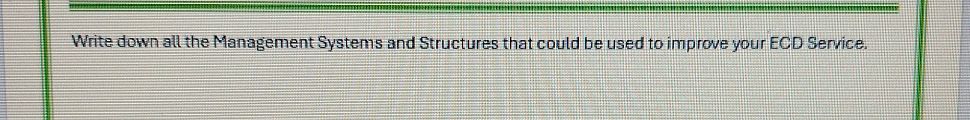 Write down all the Management Systems and | StudyX