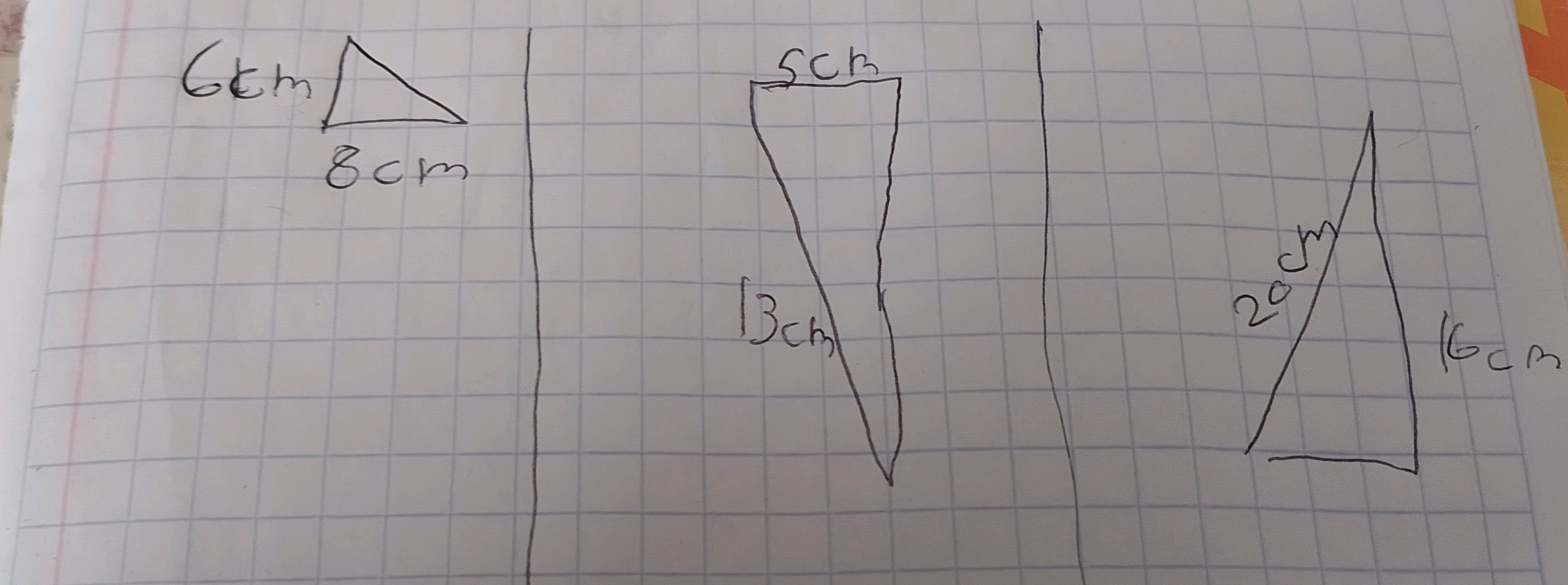 The image contains several triangles with | StudyX