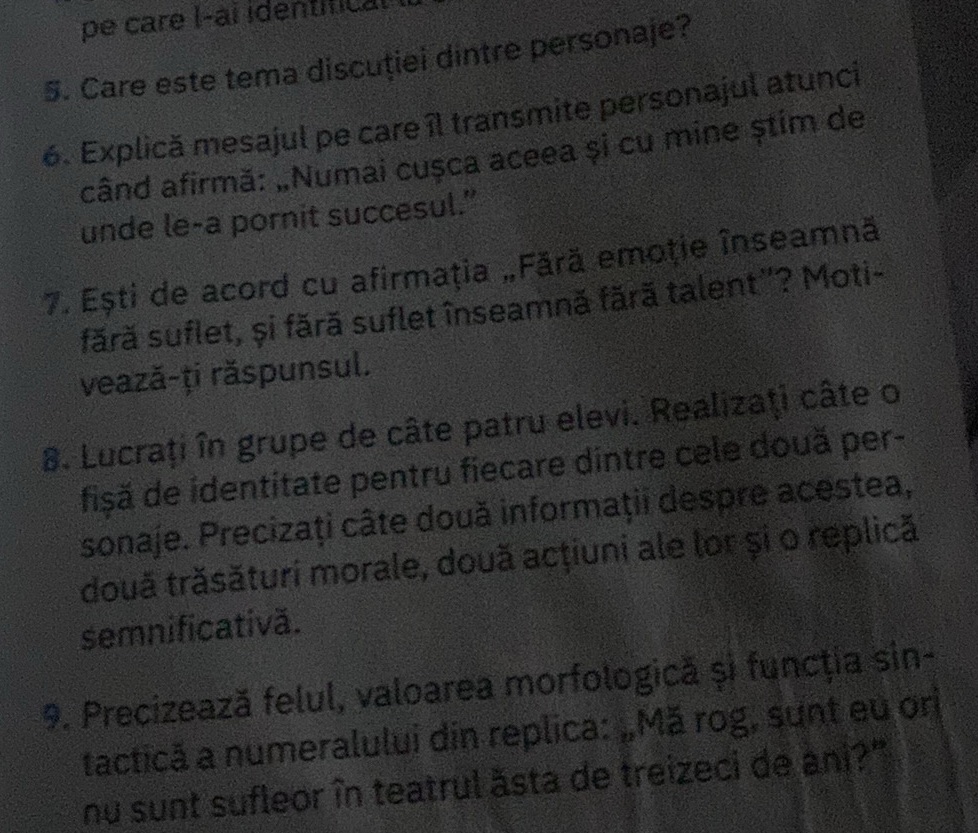5. Care este tema discuției dintre | StudyX