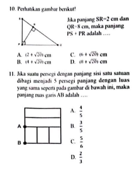 10. Perhatikan gambar berikut! Jika panjang | StudyX