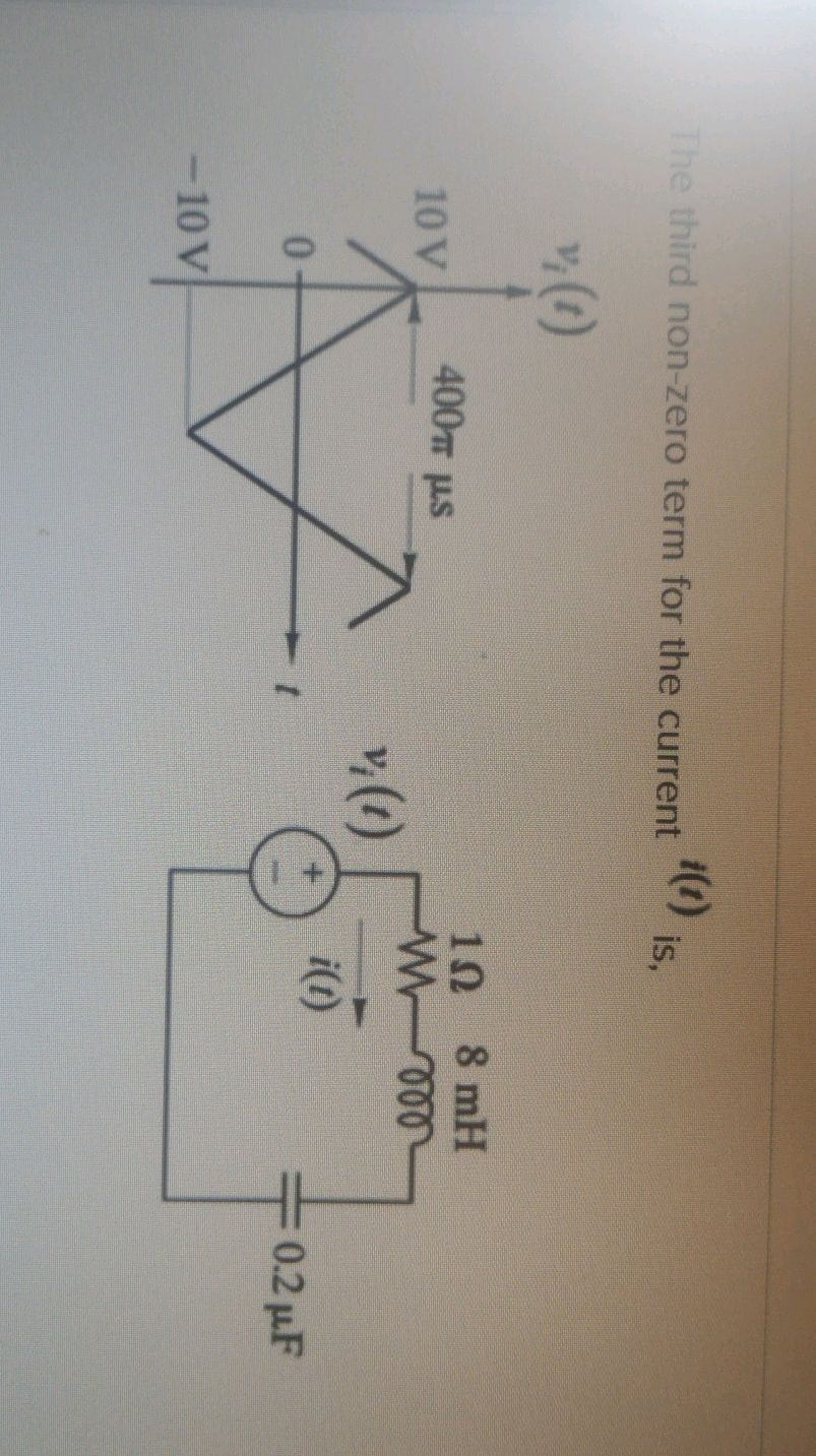 The third non-zero term for the current | StudyX