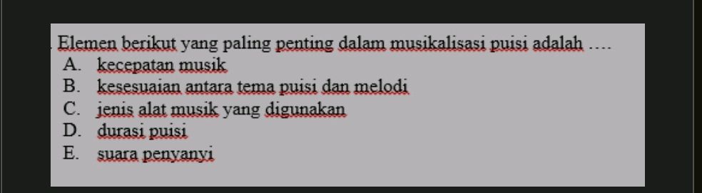 Elemen berikut yang paling penting dalam | StudyX