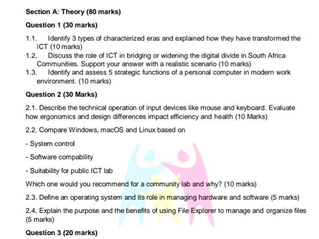 Section A: Theory (80 marks) Question 1 (30 | StudyX