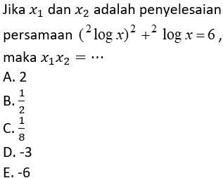 Jika $x_1$ dan $x_2$ adalah penyelesaian | StudyX