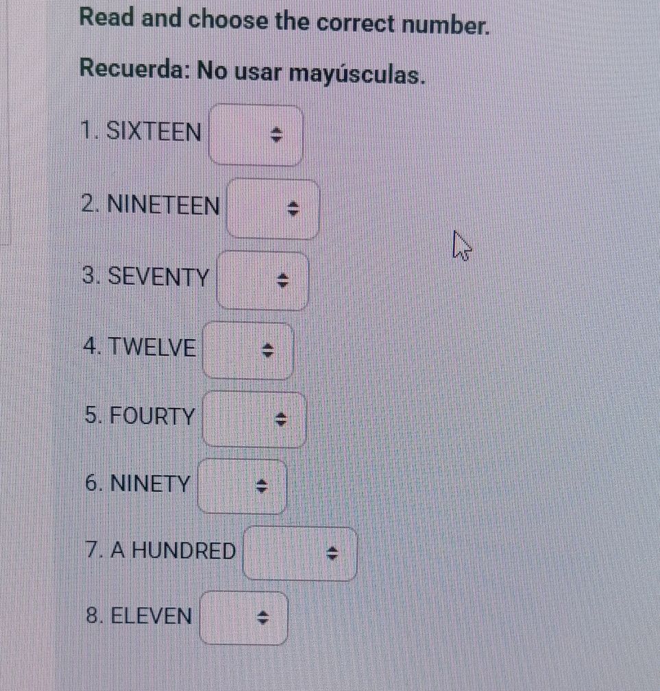 Read and choose the correct number. | StudyX